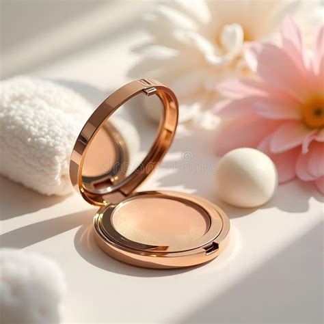 Radiant Beauty Luxe Makeup Compact Spa Essentials Stock Illustration