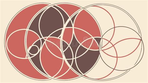 Abstract Circles Pattern Geometric Design Element Vector Design Generative Ai Stock Vector