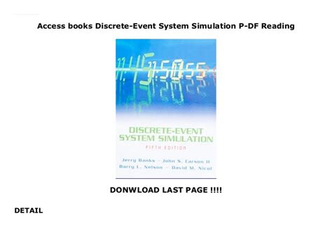 Access Books Discrete Event System Simulation P Df Reading