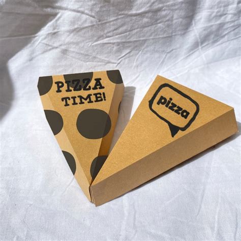 Pizza Slice Box Template Etsy