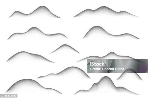 시끄러운 거친 산 와 그라데이션 점묘 모래 효과 와 백색 배경 고립된 점선 검정 추상 벡터 텍스처입니다 물결 모양의 그런 지 스프레이 그라데이션 모양 빈티지 점묘 언덕 그늘