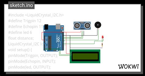 测距报警 Wokwi Esp32 Stm32 Arduino Simulator