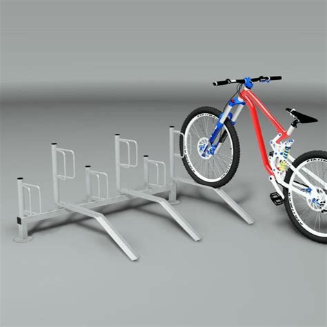 Type B Galvanised Steel Cycle Rack High Density Bike Storage Ssuk
