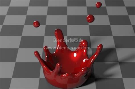 Blender 血液3d模型素材资源免费下载 Blender模型库