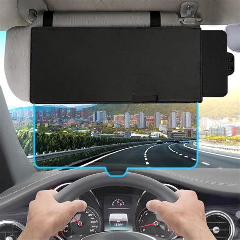 Econour Upgraded Car Visor Extender Sun Blocker Polarized Anti Glare Car Windshield Visor