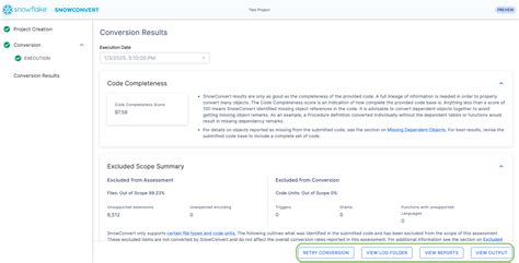 Snowconvert Ai Conversion Snowflake Documentation