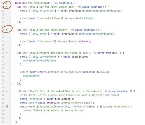 integrating intellij test buttons with hardhat typescript project