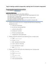 Mastering Ionic And Covalent Compounds Formulas Naming And Course Hero