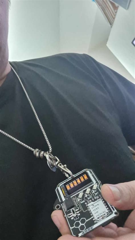Raspberry Pi Pico Powered Cyberpunk Neck Watch Tells More Than Just The Time R Raspberry Pi