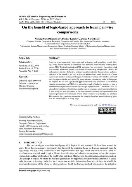 Machine Learning Based Recommender System For E Commerce Pdf