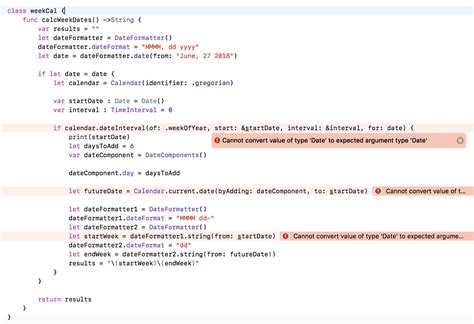Swift Cannot Convert Value Of Type Date To Expected Argument Type