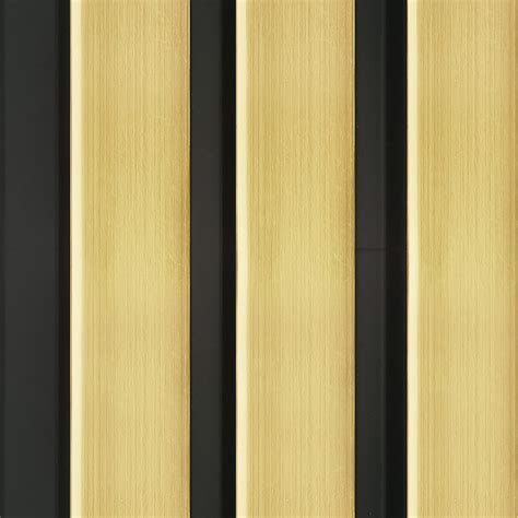 Sulcado Slat Wall Cladding Panel 122mm Gold Metallic Large