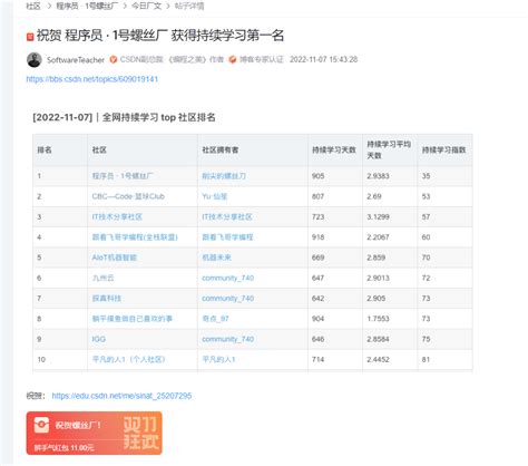 排名第一，欢迎入厂，持续学习，你我共建 ！ Csdn社区