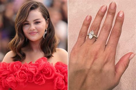 All About Selena Gomez S Marquise Diamond Engagement Ring
