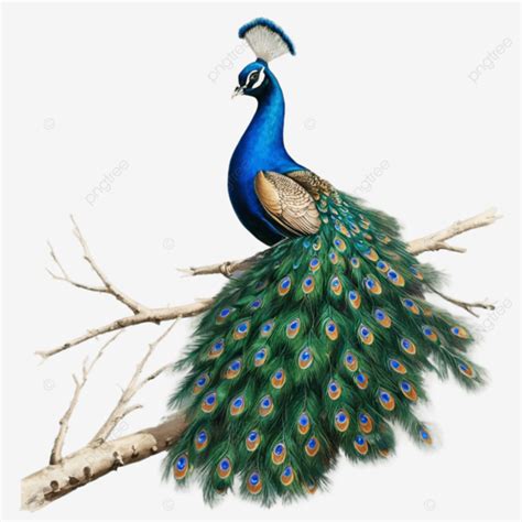 Rendering 3d Artistik Burung Merak Dalam Suasana Alami Merak Satwa