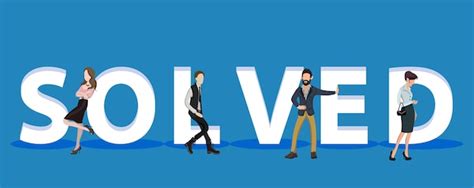 premium vector people on solved for web mobile app presentations
