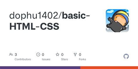Github Dophu1402basic Html Css