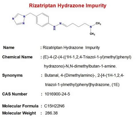 99 Rizatriptan Ep Impurities 100mg Lab Grade At ₹ 450 Kg In Hyderabad
