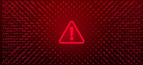 Abstract Red Background With Binary Code Malware Vector Image