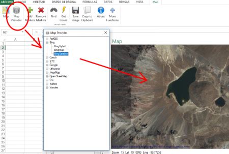 Insert Map In Excel Obtain Geographic Coordinates UTM Coordinates Geofumed GIS CAD