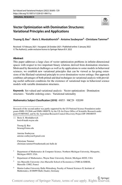 Vector Optimization With Domination Structures Variational Principles And Applications