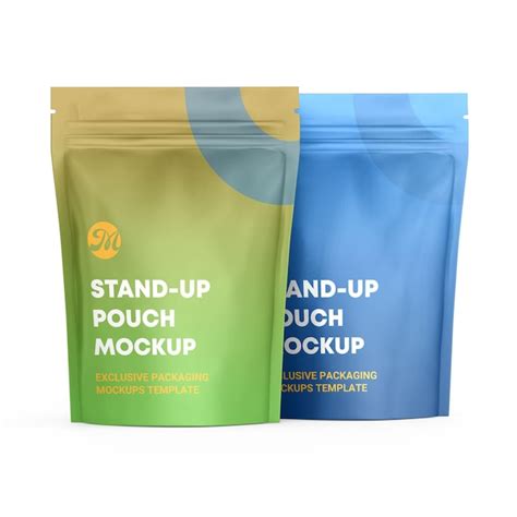 Premium Psd Plastic Pouch Bag Packaging Mockup For Branding