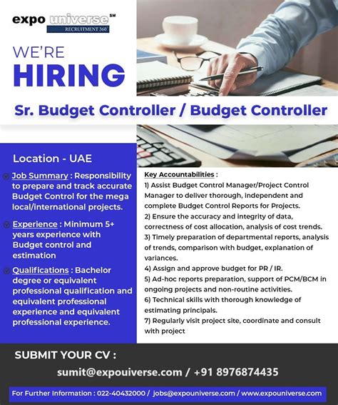 Sumitkumar Parmar On Linkedin Urgenthiring Senior Budgetcontrol