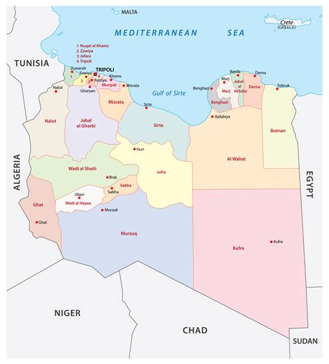 Libyan Desert Map