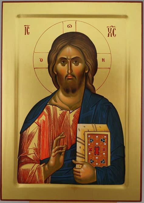 Christ Pantocrator Icon Mounth Athos Orthodox Icons Blessedmart