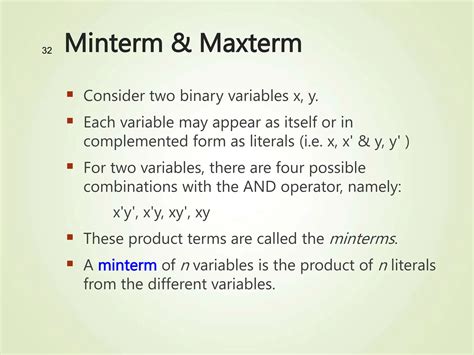 Boolean Algebra And Logic Gates Chapter 2 Ppt