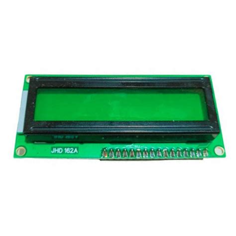 16x2 Green Lcd With Soldered I2c Iic Interface Robocraze