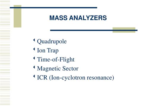 Ppt Lc Ms Interface And Mass Analyzer In Analyte Extraction And