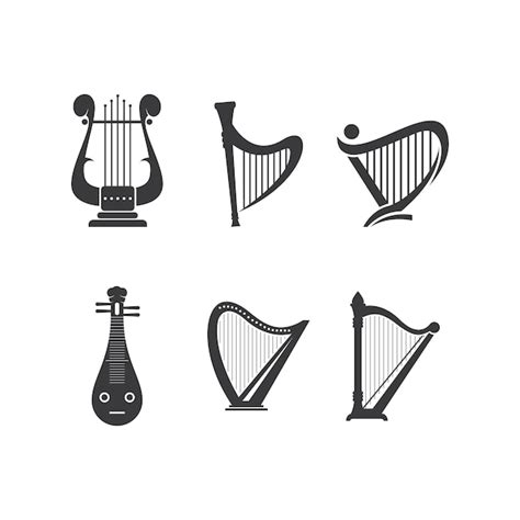 Premium Vector Harp Illustration Vector