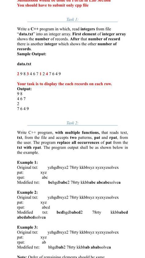 Solved You De You Should Have To Submit Only Cpp File Task Chegg