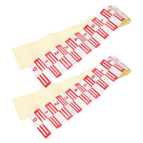 Pbpbox 2pcs Red Reflective Pool Water Level Indicator Sticker Waterproof Self Adhesive Tape