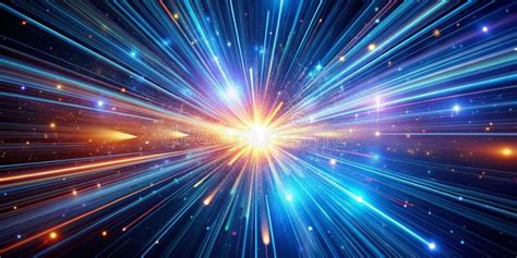 Space Travelling In The Speed Of Light Abstract Light Fibre Optic Super Speed Particle Or Space