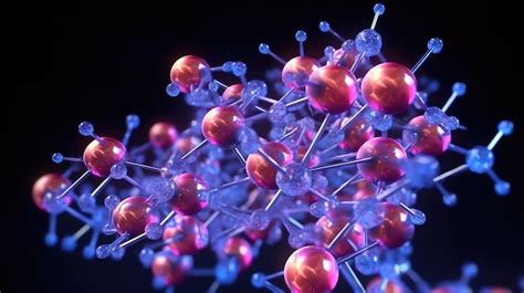 Premium Ai Image Holographic Projection Of A Complex Molecule Scientific Research Digital Render