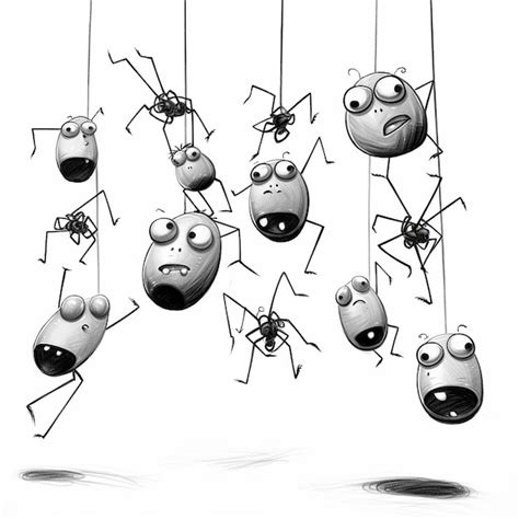 A Spider Web Hanging From A String With A Spider Web On It Premium Ai Generated Image