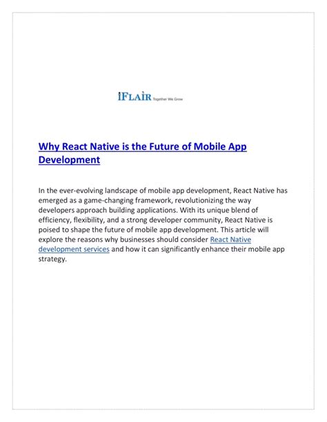 Ppt Why React Native Is The Future Of Mobile App Development Powerpoint Presentation Id13689202