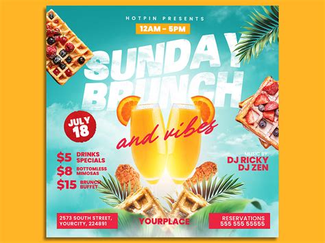 Brunch Flyer Template By Hotpin On Dribbble