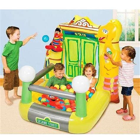 Bounce Houses And Ball Pits Sesame Street Birthday Party Sesame Street