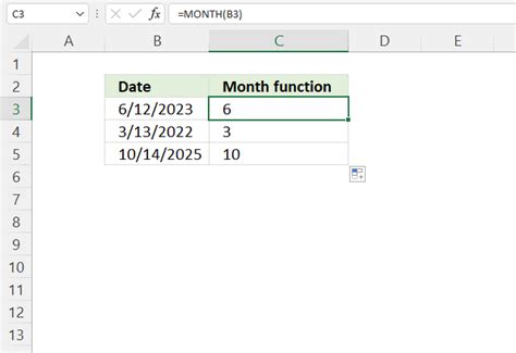 How To Use The MONTH Function