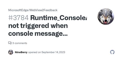 Runtimeconsoleapicalled Not Triggered When Console Message Passed Through Javascript Proxy