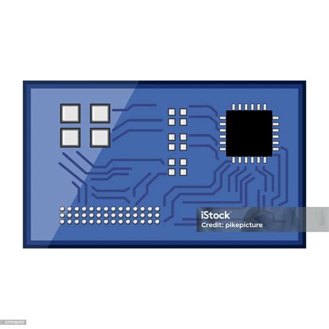 Isometric Microcontroller Cartoon Vector Illustration Stock Illustration Download Image Now