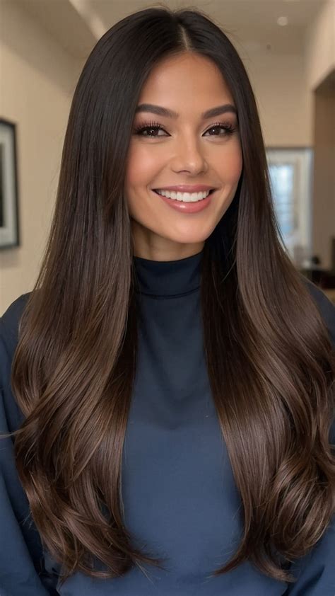 Dive Into Delicious 15 Indulgent Dark Chocolate Brown Hair Ideas In