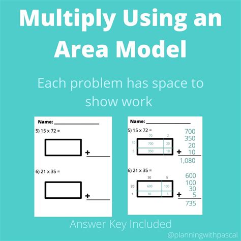 Multiplication Using Area Models