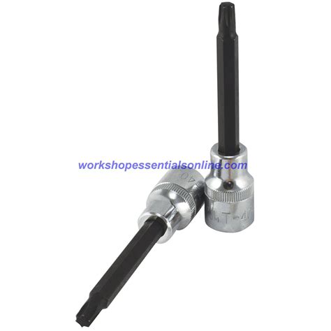 T50 Torx Socket 1 2″ Drive 100mm Overall Length Trident Workshop Essentials Online