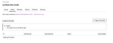 github builds not triggering and can t be manually triggered store
