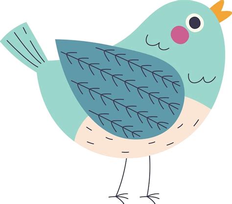 Premium Vector Bird With Pattern