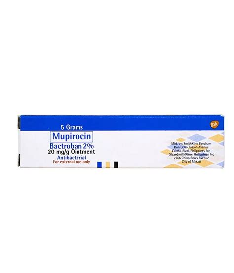 Bactroban 2 20mgg Ointment 5g Rose Pharmacy Medicine Delivery